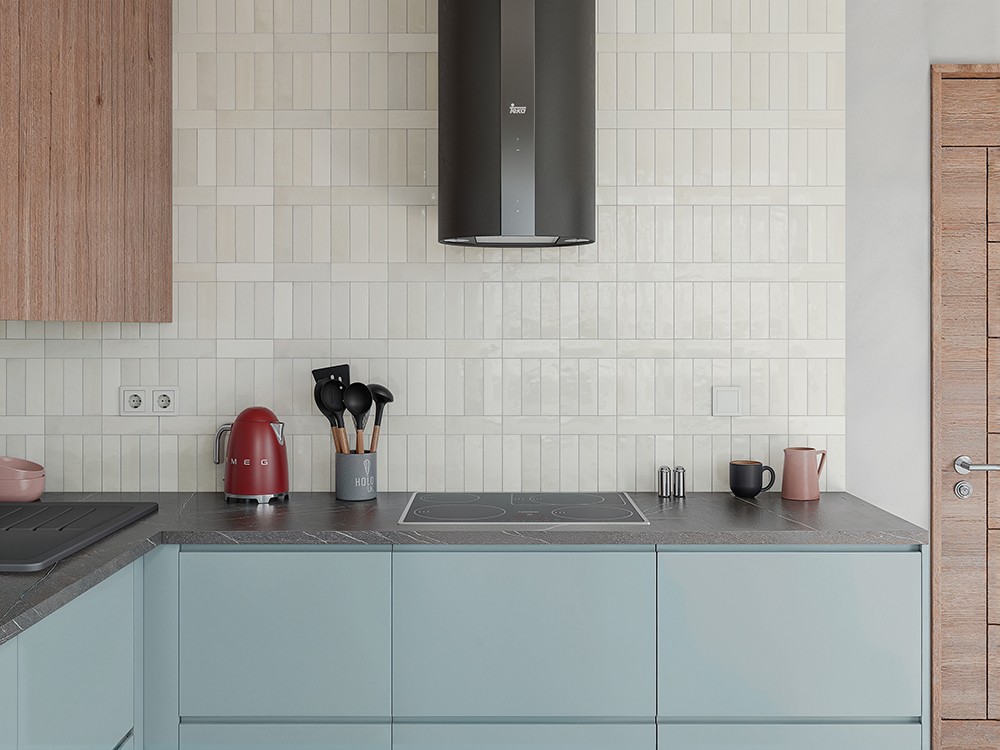 Safi White Glossy 2"x6.3" Ceramic Tile | GENROSE