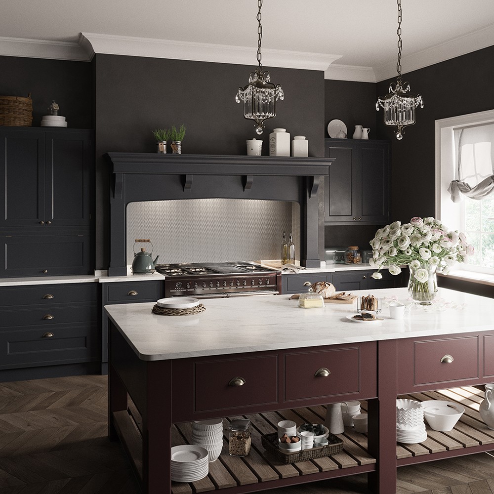 San Marino Enamel Fawn Matte Chevron Glass Mosaics | GENROSE