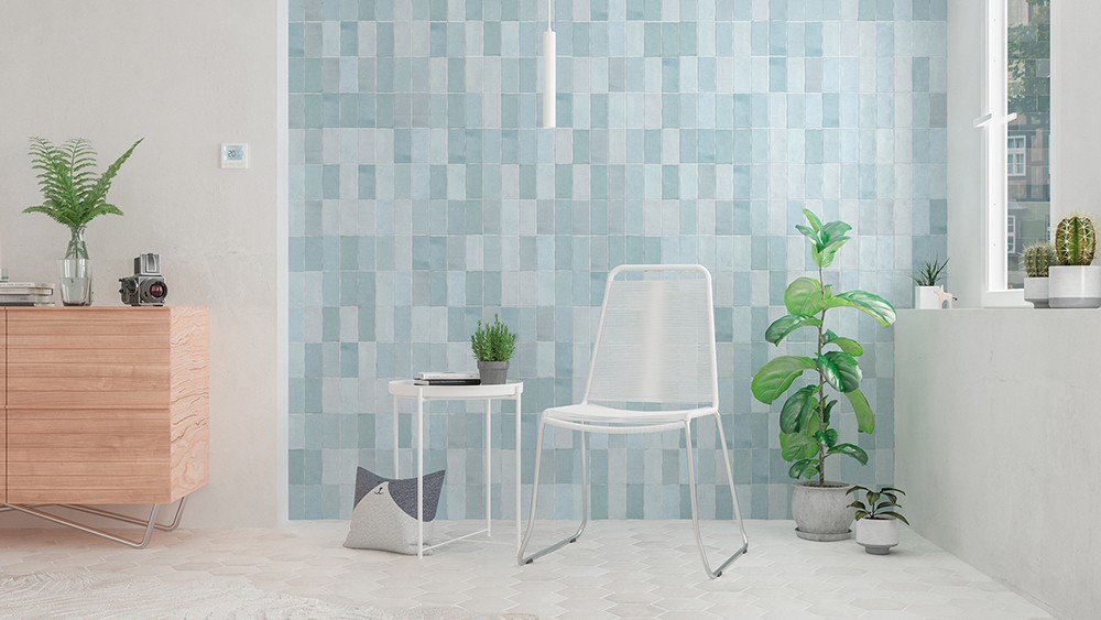 Shadow Aqua Matte 2.5"x5 Ceramic Tile | GENROSE