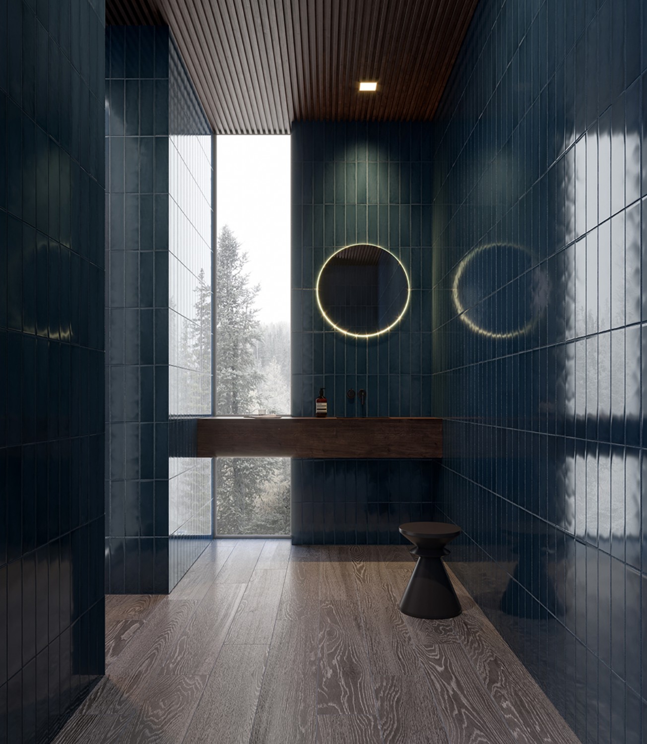 Sigma Ink Glossy 3"x12" Wall Ceramic Tile | GENROSE