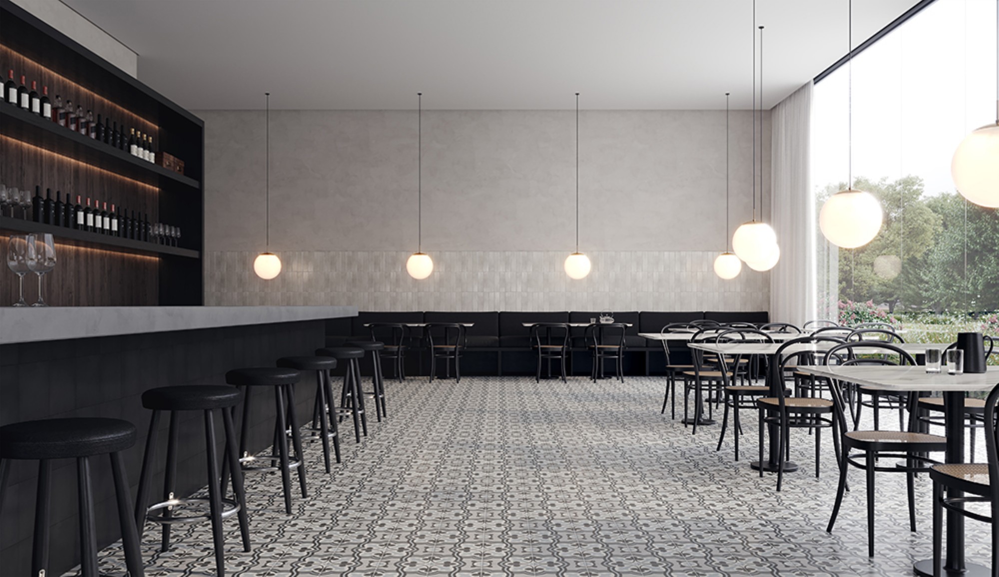 Sigma Stone Glossy 3"x12" Wall Ceramic Tile | GENROSE