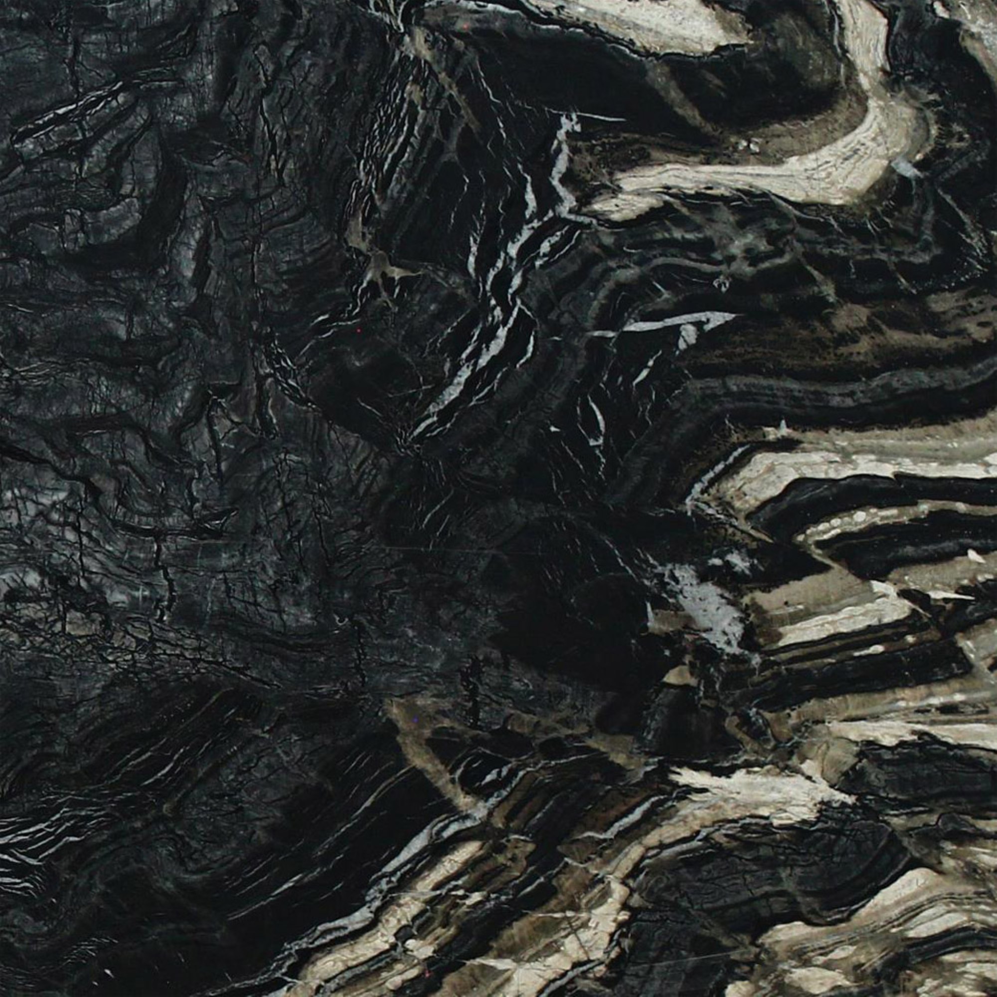 Silver Brown Wave Marble Slabs | GENROSE Stone + Tile