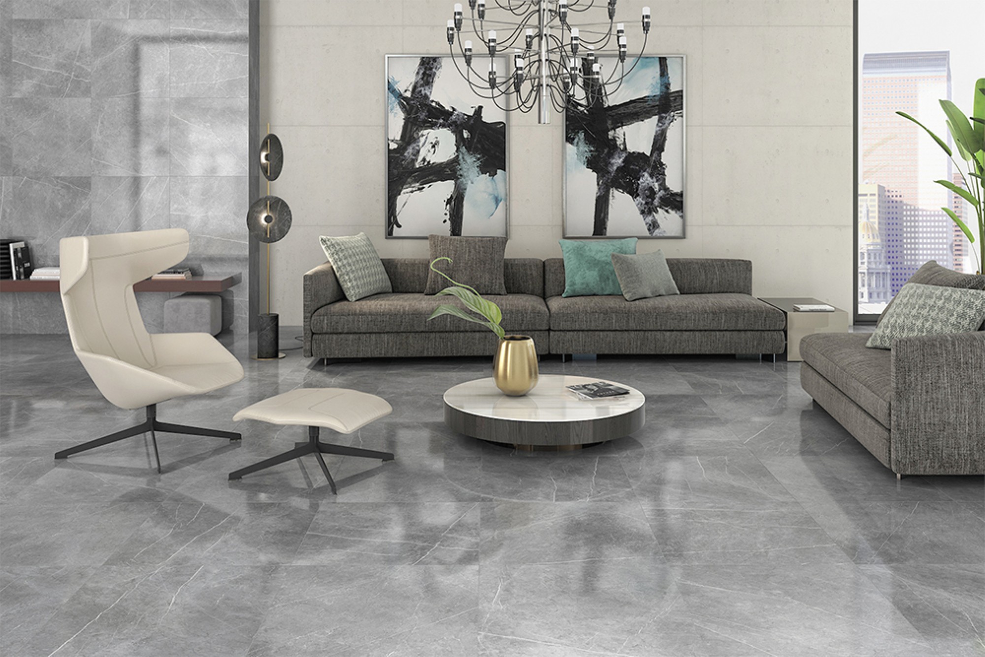 Outlet Sparta Gris Matte/Soft 12"x12 Outlet | GENROSE