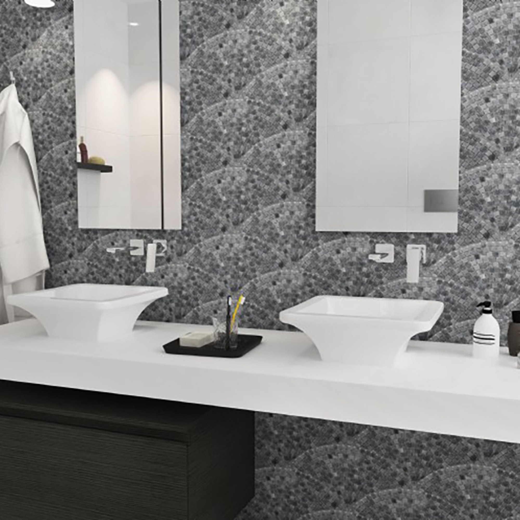 Spring Grey Mosaic Tile | GENROSE Stone + Tile