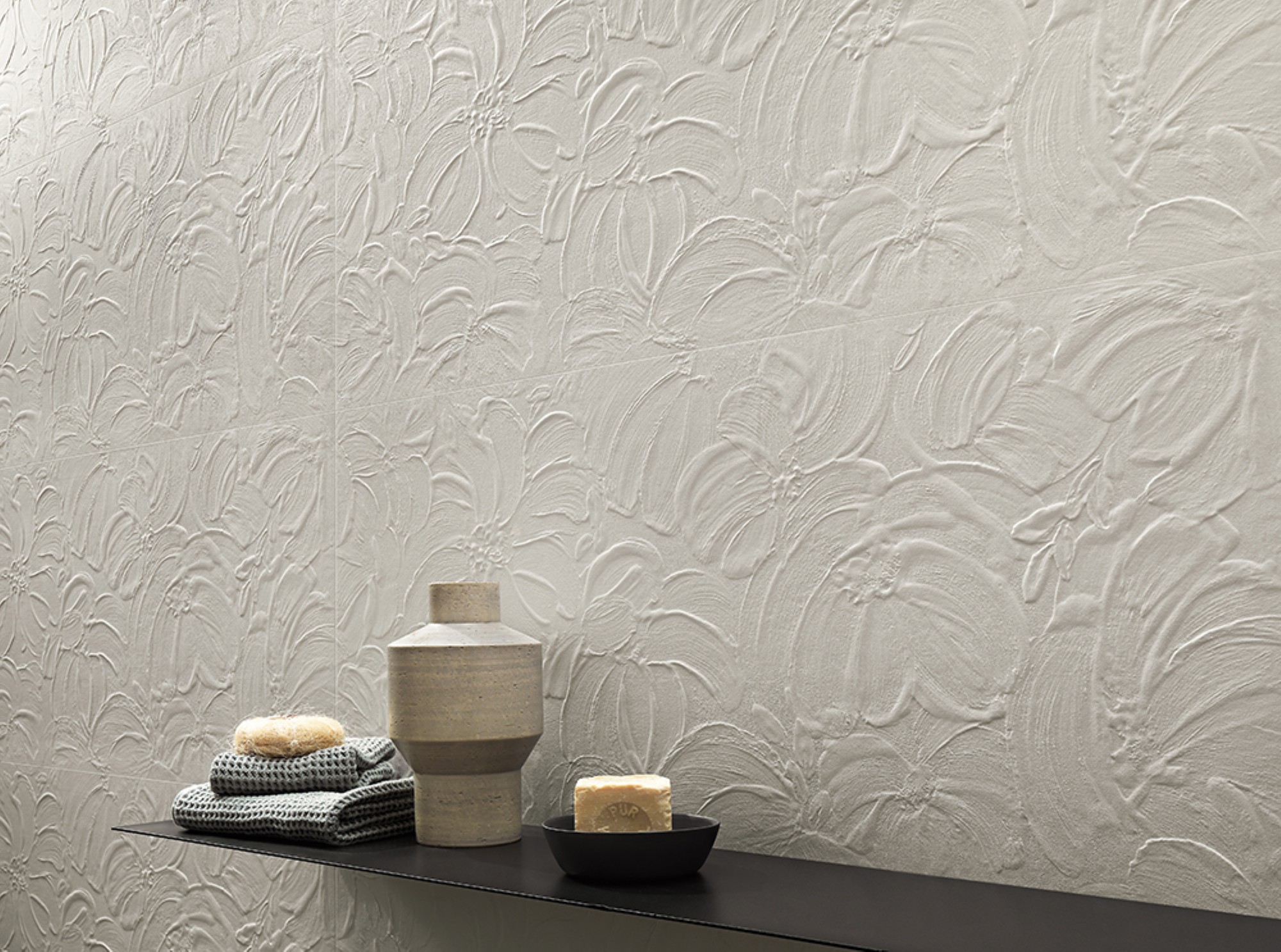 Staccato White Matte 19.625"x47.25" Bloom Ceramic Tile | GENROSE