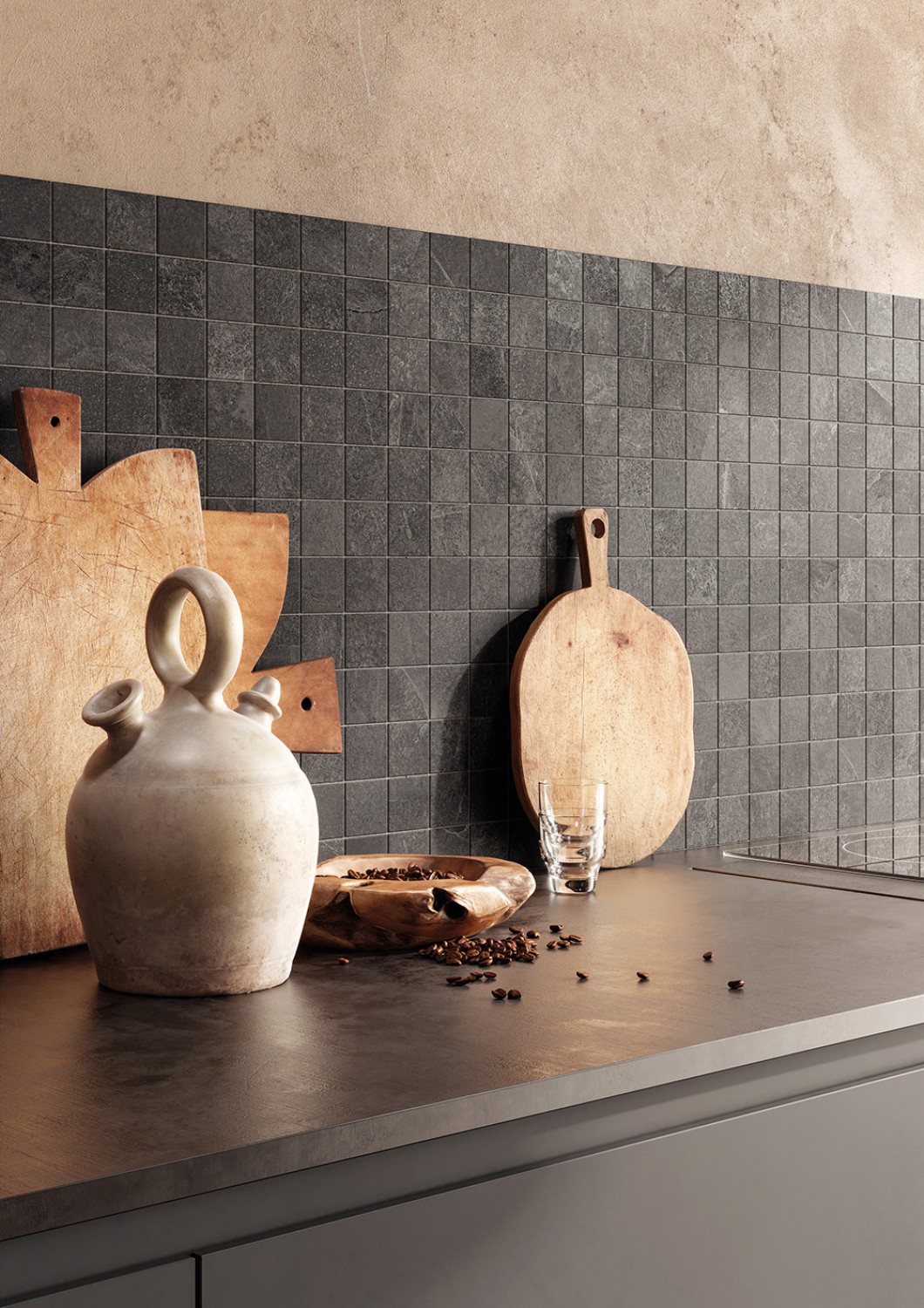 Stanton Black Matte 2"X2" Mosaic Porcelain Tile | GENROSE