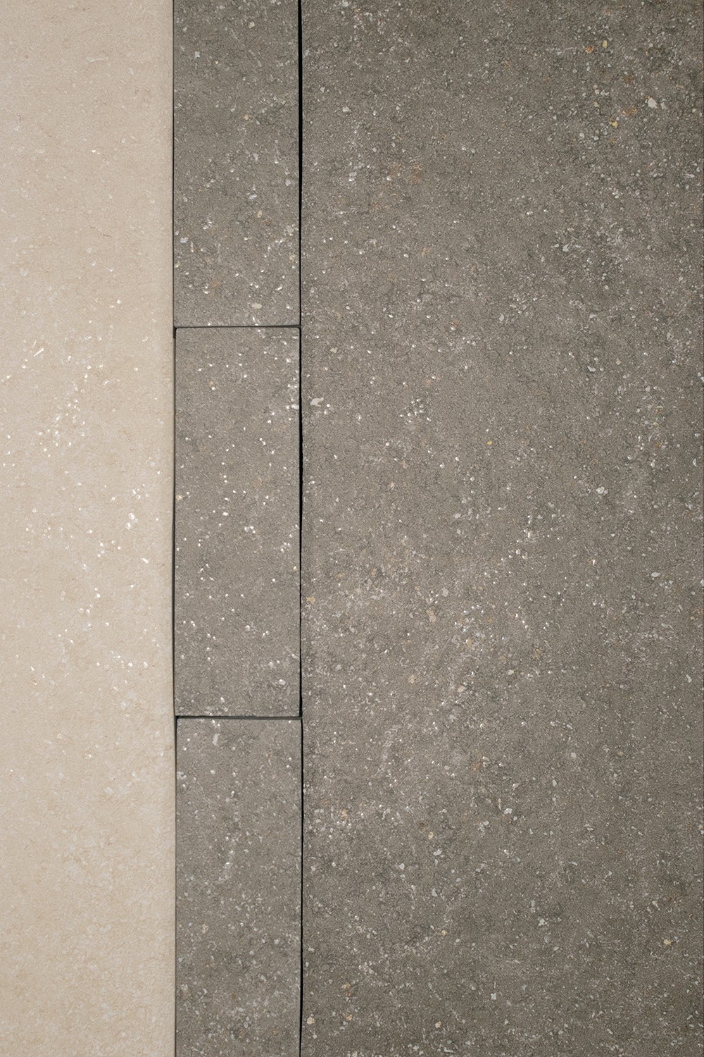 Stone Dust Bianco Matte 2"x6" Oval Porcelain Tile | GENROSE