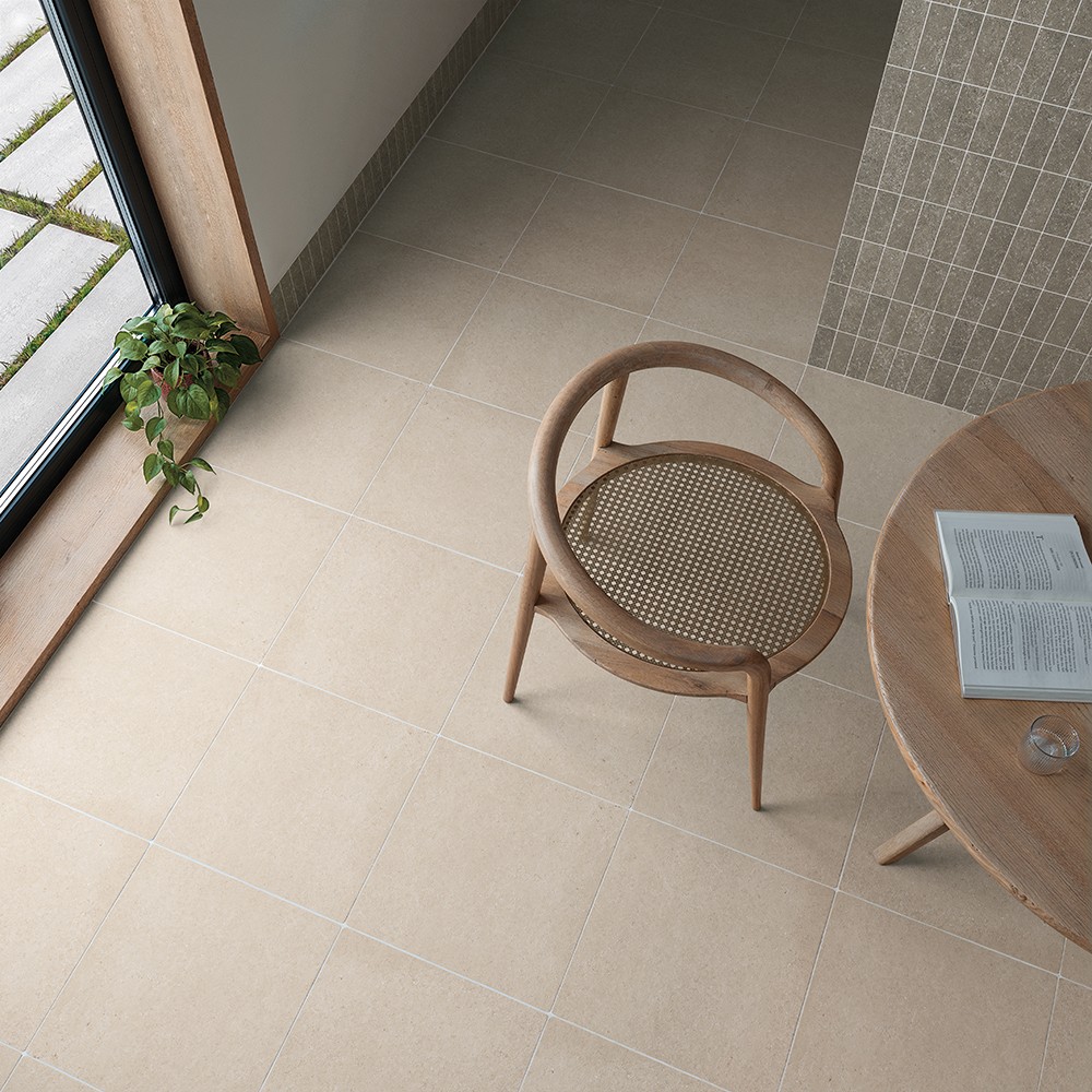 Stone Dust Bianco Matte 17.2"x17.2" Porcelain Tile | GENROSE