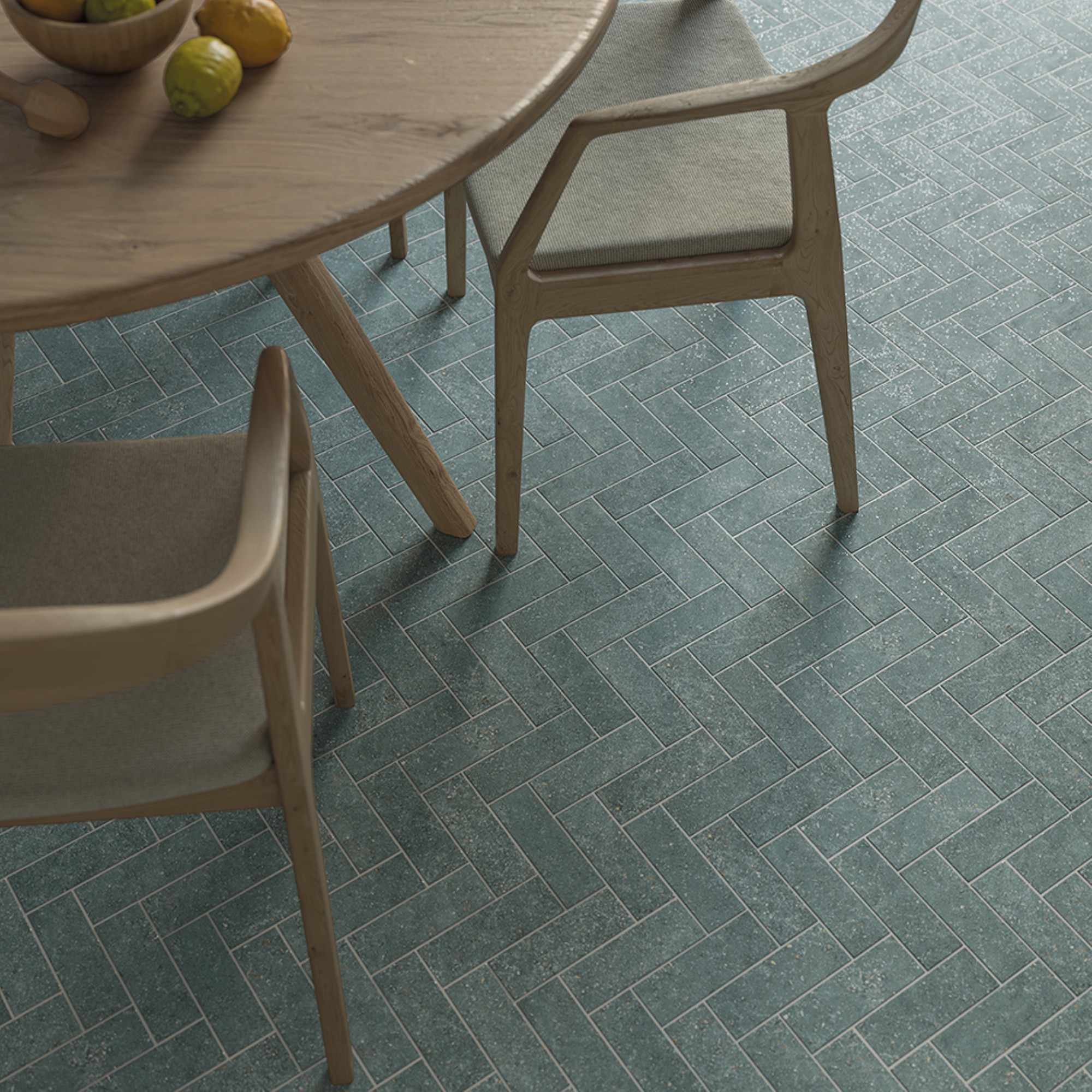 Stone Dust Teal Matte 2"x6" Porcelain Tile | GENROSE