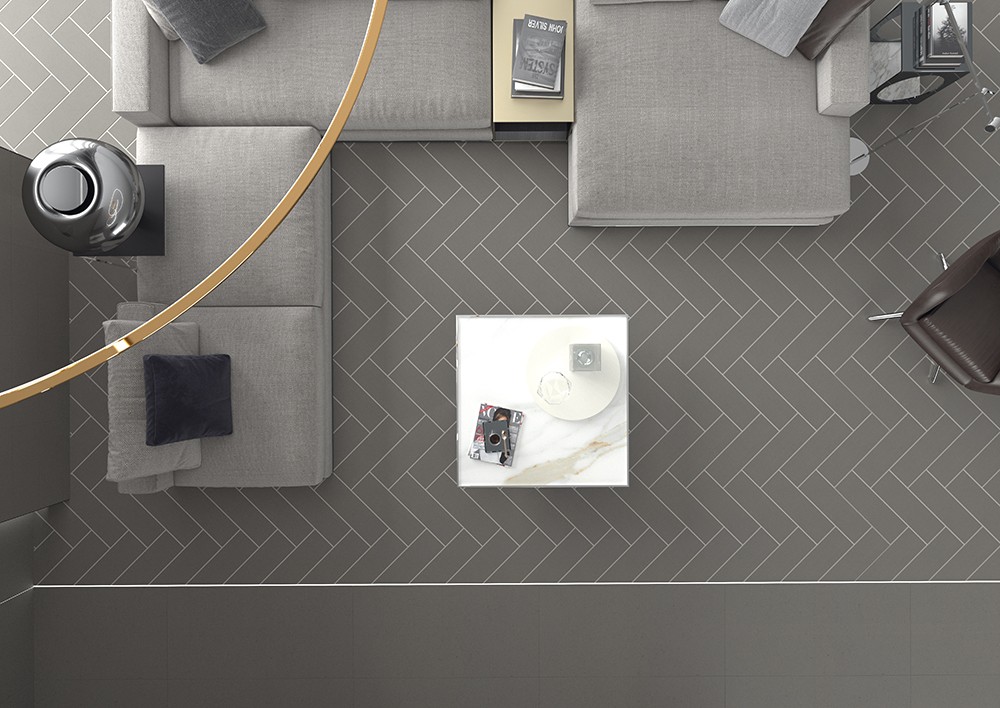 Textura Graphite Matte 6.5"x21 Porcelain Tile | GENROSE