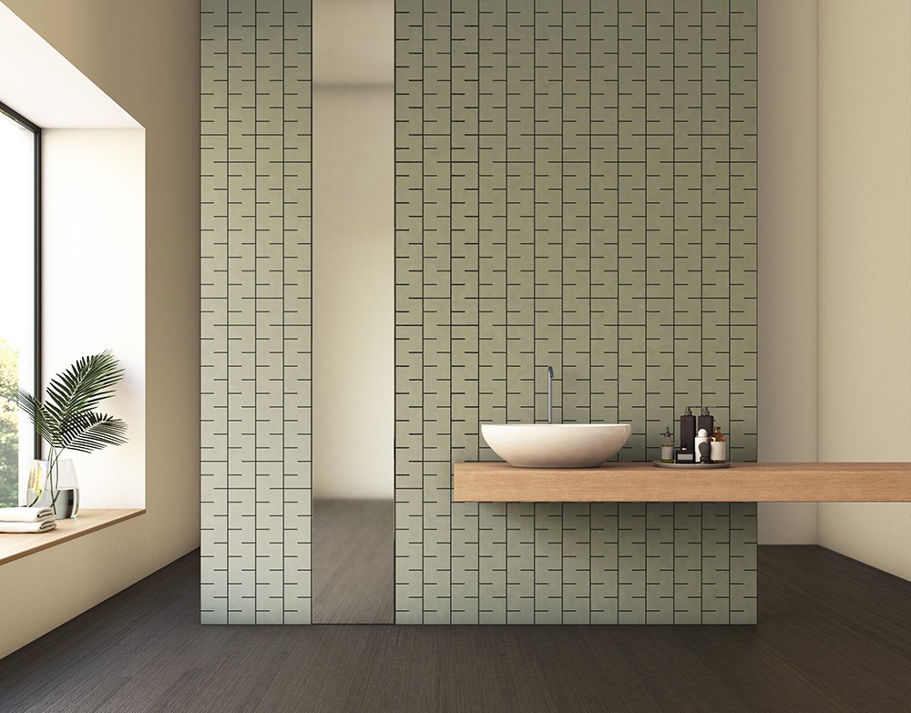 Trace Green Matte 4"x24 Porcelain Tile | GENROSE