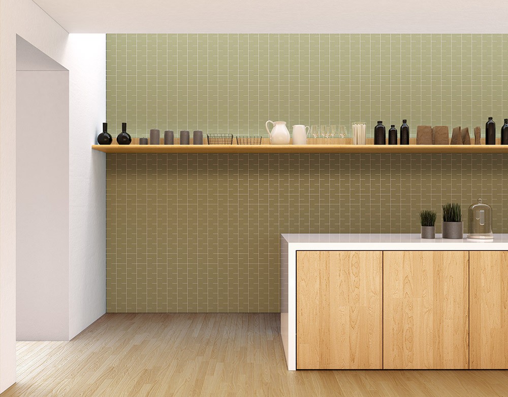 Trace Green Matte 4"x24 Porcelain Tile | GENROSE