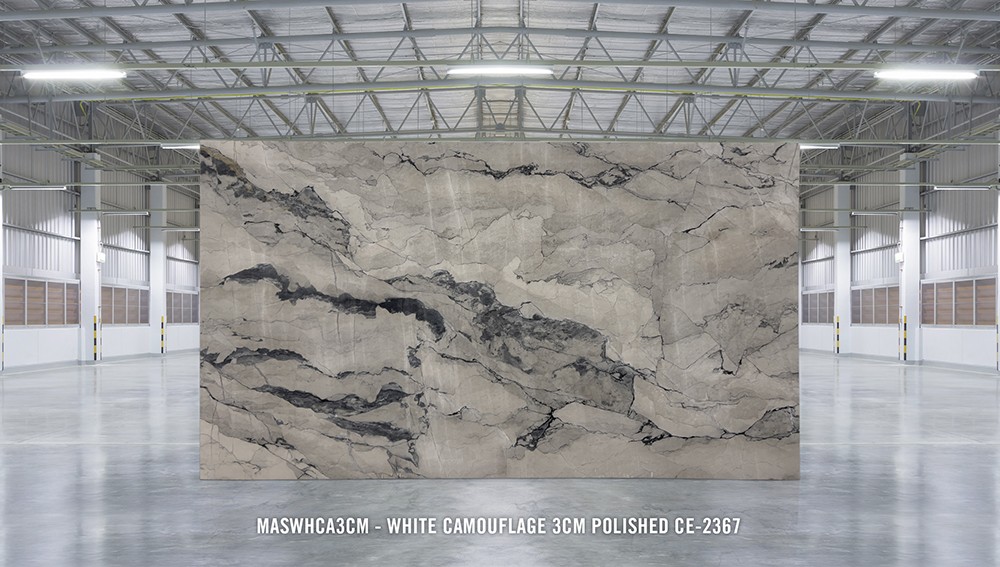 White Camouflage Slab White Camouflage Polished 3cm Slabs | Natural Stone | GENROSE