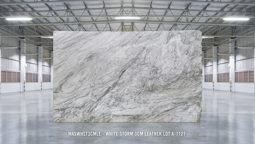 White Storm Slab White Storm Leather 3cm Slabs | Natural Stone | GENROSE