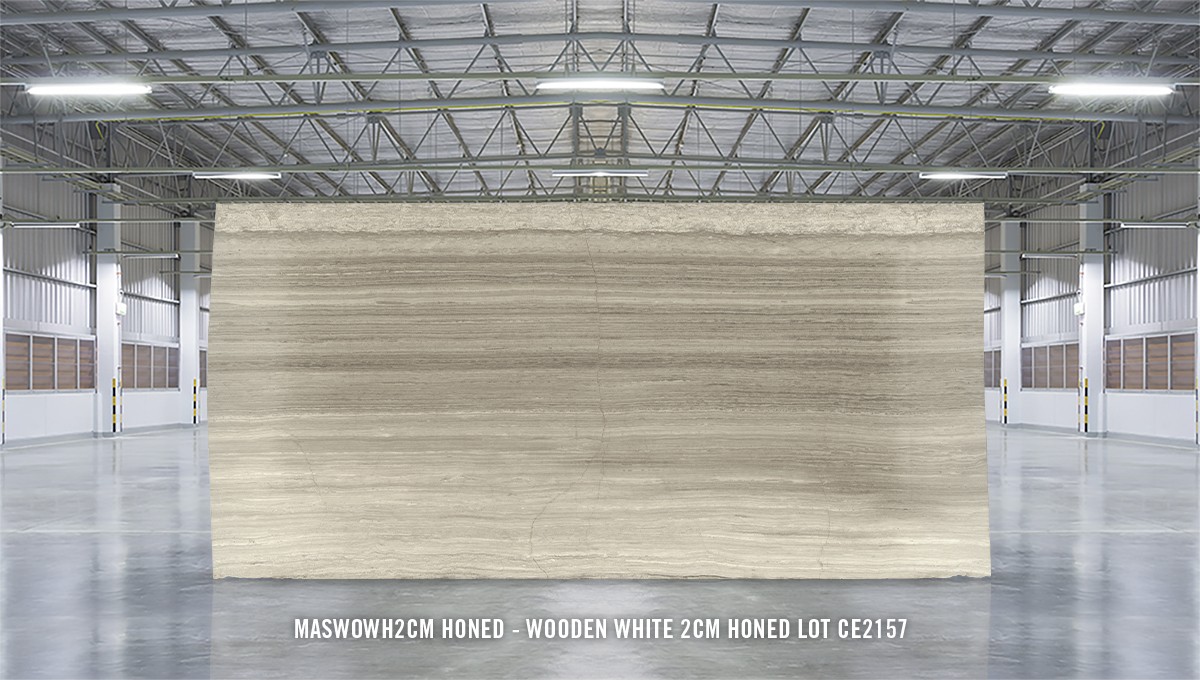 Wooden White Marble Slab Wooden White Honed 2cm Slabs | Natural Stone ...