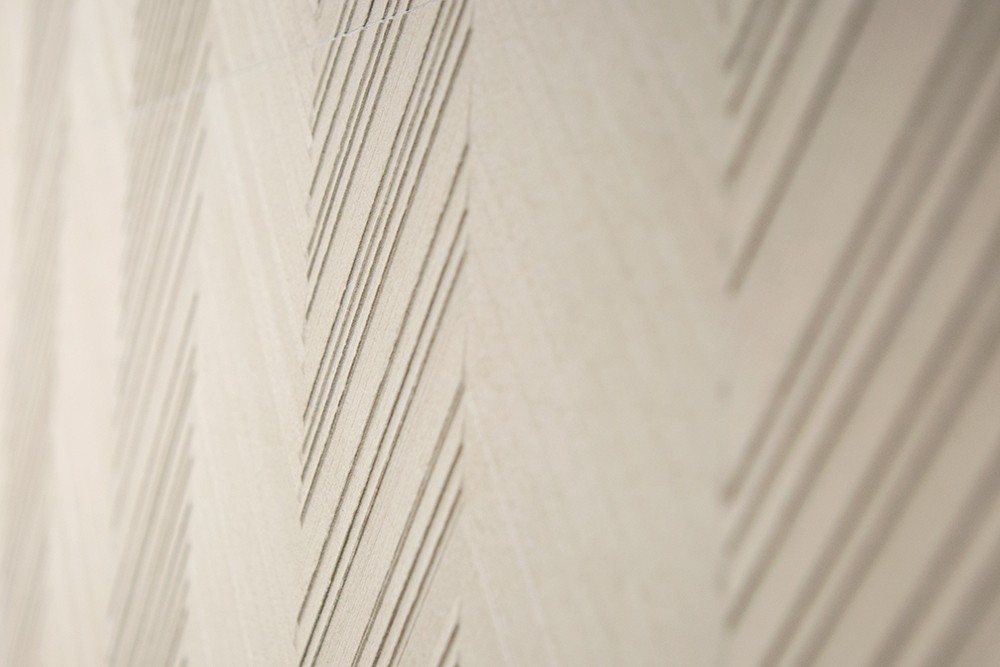 Yuma Light Matte 12"X36" Deco Peak Light Porcelain Tile | GENROSE