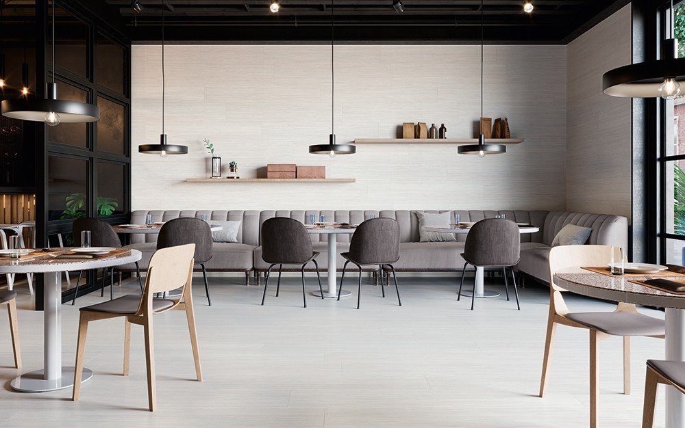 Outlet Zen Wood White Matte 9.8"x59 Outlet | GENROSE