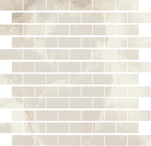 Cava Carrara Onyx Grey Matte/Honed 1"x2" Mosaic Porcelain Tile | GENROSE