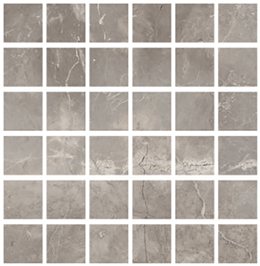 Cava Romano Greige Matte/Honed 2"x2" Mosaic Porcelain Tile | GENROSE