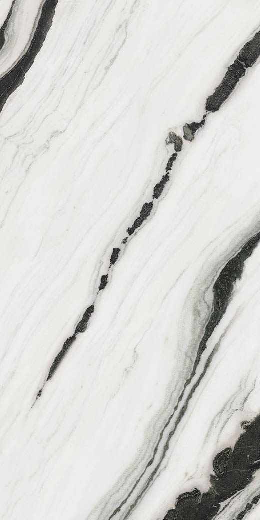 Charm Panda White Polished 63"x126" Chain 6mm Porcelain Tile | GENROSE