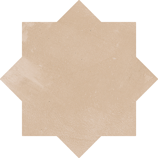 Estrella Dusty Rose Matte 6.5" Star Porcelain Tile | GENROSE