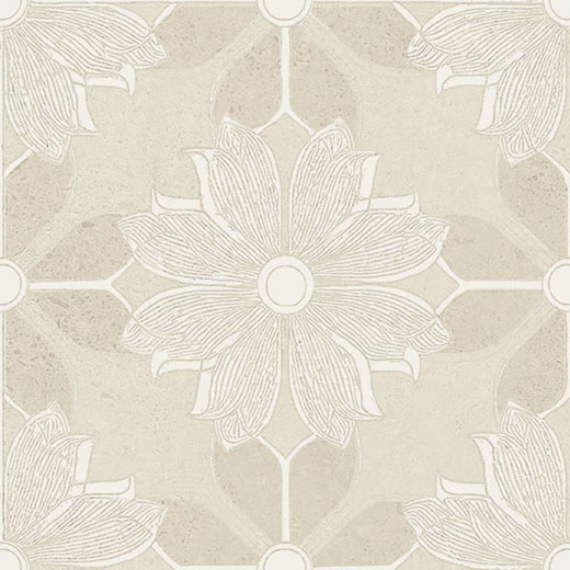 Fleur Serena Beige Matte 6"x6 Porcelain Tile | GENROSE