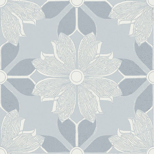 Fleur Serena Denim Matte 6"x6 Porcelain Tile | GENROSE
