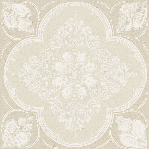 Fleur Siena Beige Matte 6"x6 Porcelain Tile | GENROSE