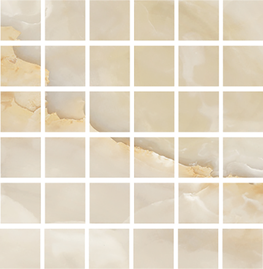 Grace Beige Polished 2"x2" Mosaic Porcelain Tile | GENROSE