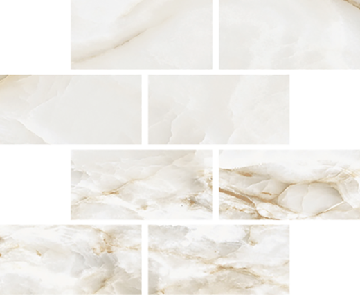 Grace White Matte 3"x6" Mosaic Porcelain Tile | GENROSE