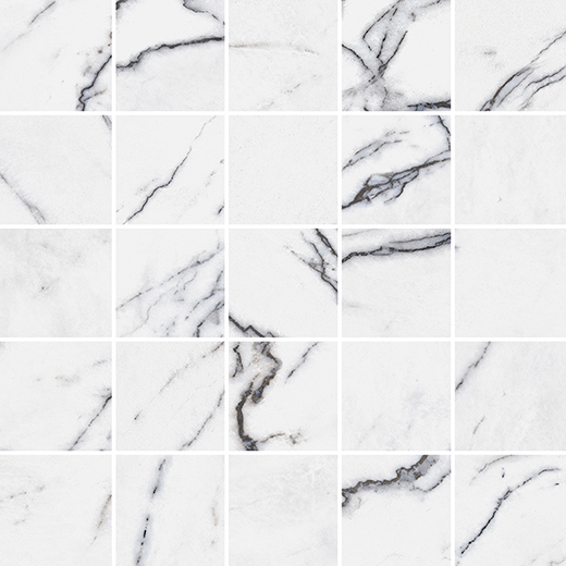 Indulge Lilac Matte 2"x2" Mosaic (12x12 Sheet) Porcelain Tile | GENROSE