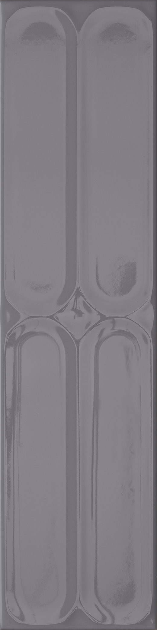 Mayas Gris Glossy 4"x16" Station Ceramic Tile | GENROSE