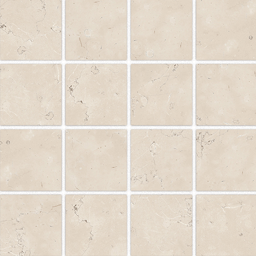 Piazza Rosa Perlino Matte 3"X3" Mosaic Porcelain Tile | GENROSE