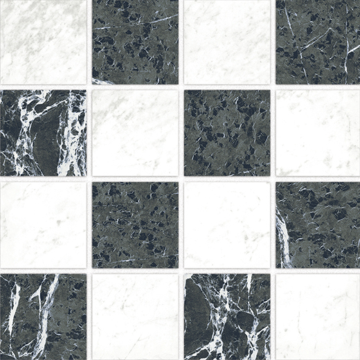 Piazza Verde Alpi Matte 3"X3" Mosaic Porcelain Tile | GENROSE