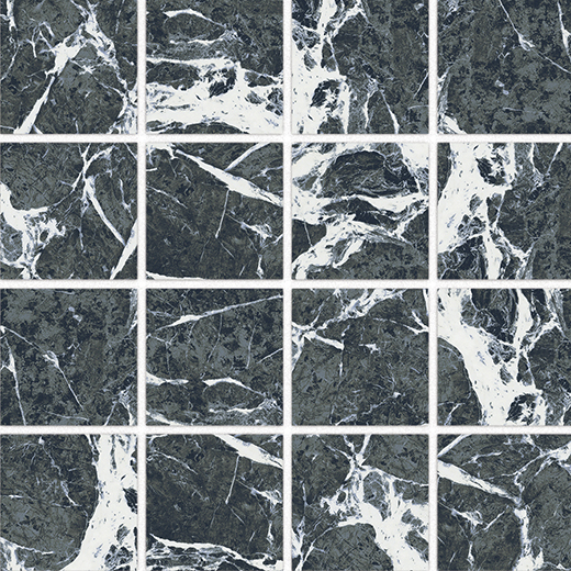 Piazza Verde Alpi Matte 3"X3" Mosaic Porcelain Tile | GENROSE
