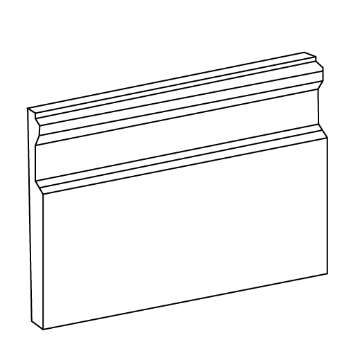 Prismatics White Gloss 4"x8" Cove Base Ceramic Tile | GENROSE