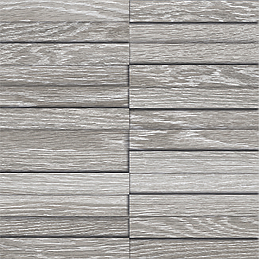 Resurgence Ash Matte 3D Mosaic Ash Porcelain Tile | GENROSE