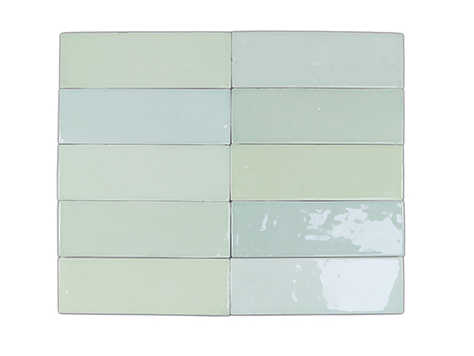 Safi Mint Glossy 2"x6.3" Ceramic Tile | GENROSE