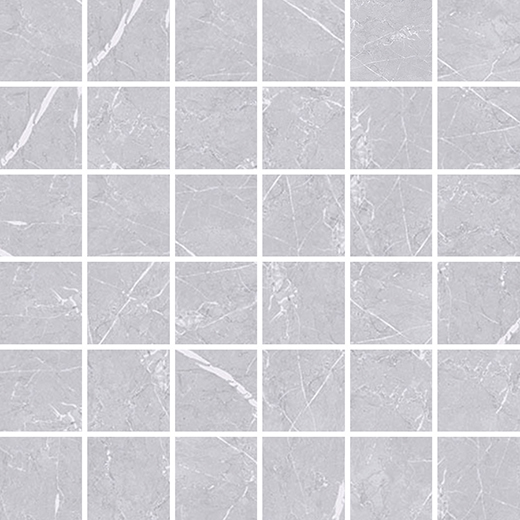 Sparta Gris Matte/Soft 2"x2" (12"x12" Mosaic Sheet) Porcelain Tile ...