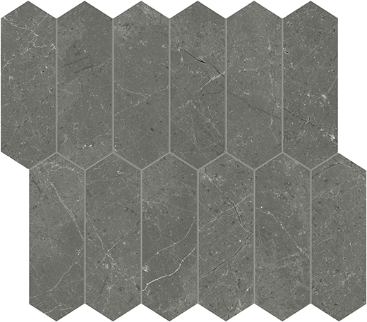 Stark Carbon Polished 2"x6" Picket Natural Stone Tile | GENROSE
